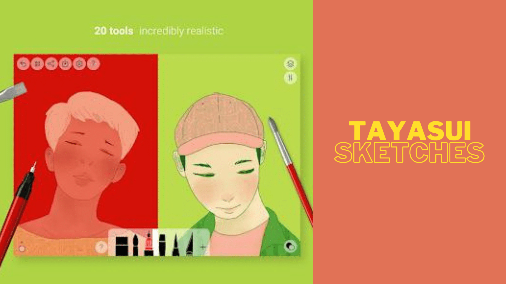 شرح ومراجعة تطبيق Tayasui Sketches للرسم بشكل احترافي ومشاركة الرسومات ...